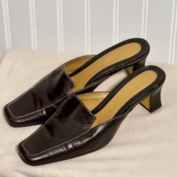villager | Shoes | Villager Liz Claiborne Nessa Mules Brown Leather ...